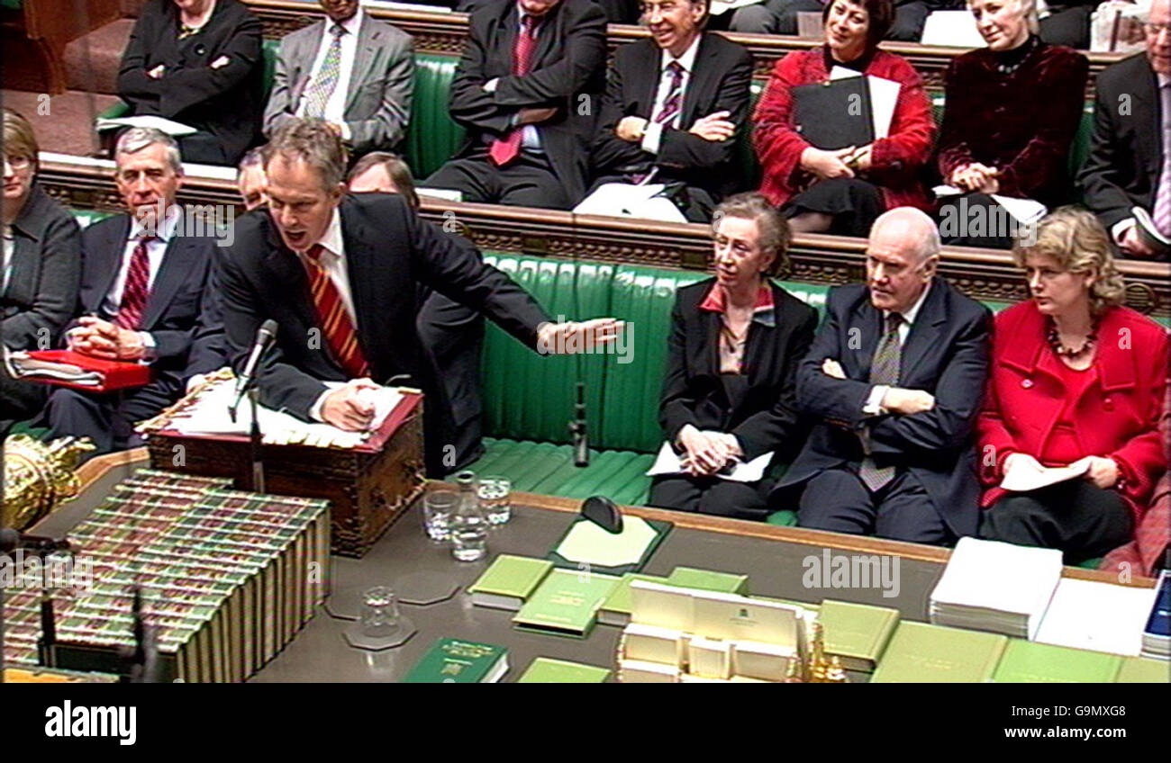 Prime Ministers Questions - House of Commons Stock Photo - Alamy
