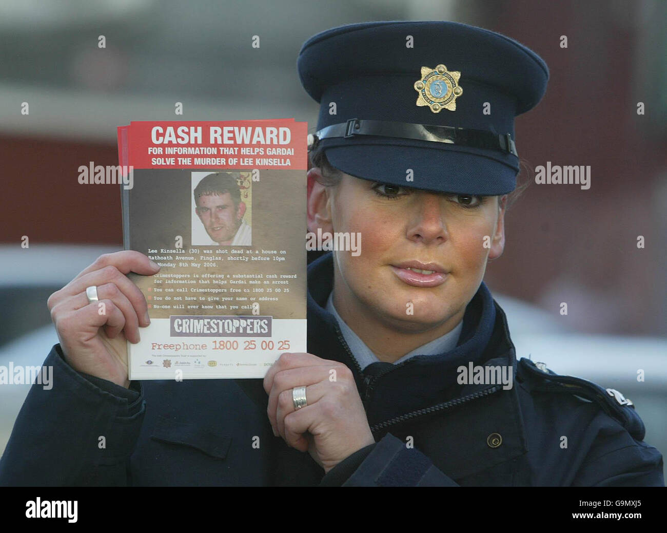 Garda Yvone Finnigan making an appeal on the streets of Finglas as ...