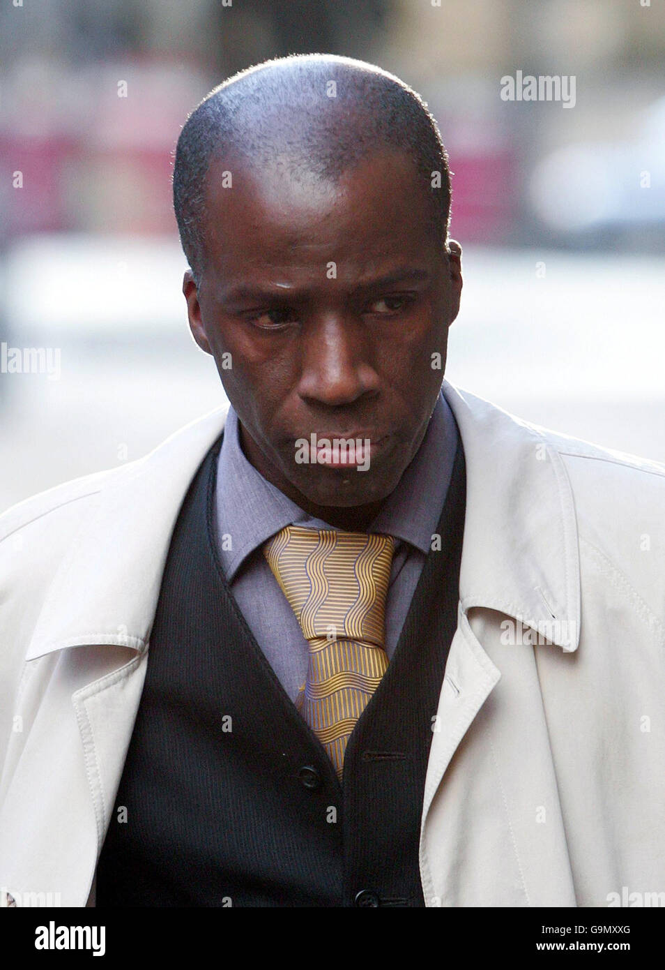 Gene morrison arrives minshull street crown court hi-res stock ...