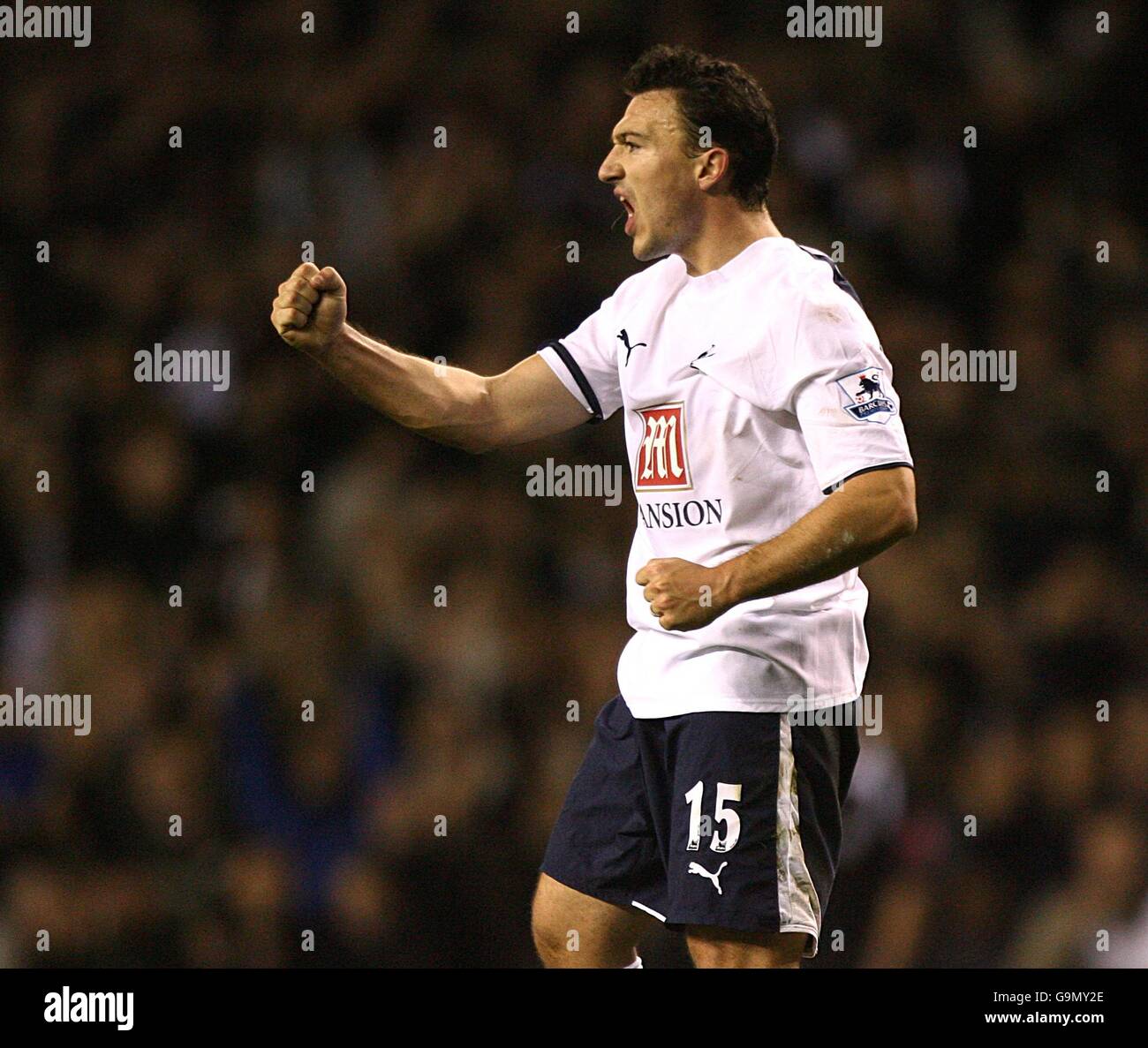 Tottenham Hotspur's Steed Malbranque celebrates his goal Stock Photo ...