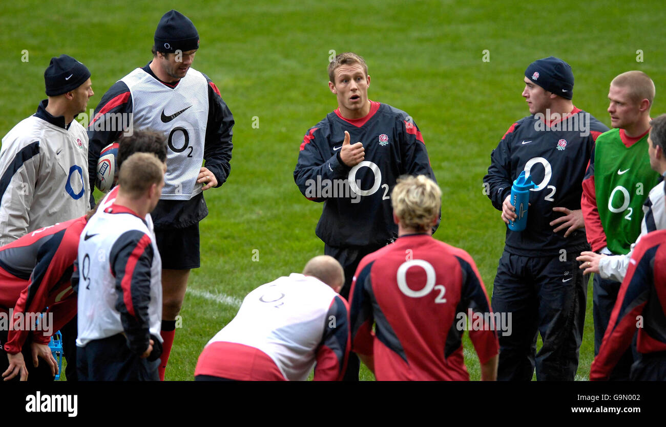 Rugby Union - England Open Training - Twickenham Stadium Stock Photo ...