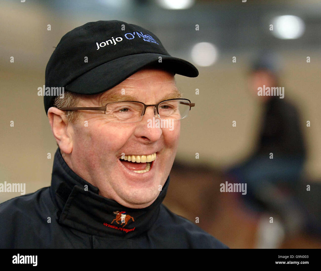 Trainer jonjo oneill photo call jackdaws castle hi-res stock ...