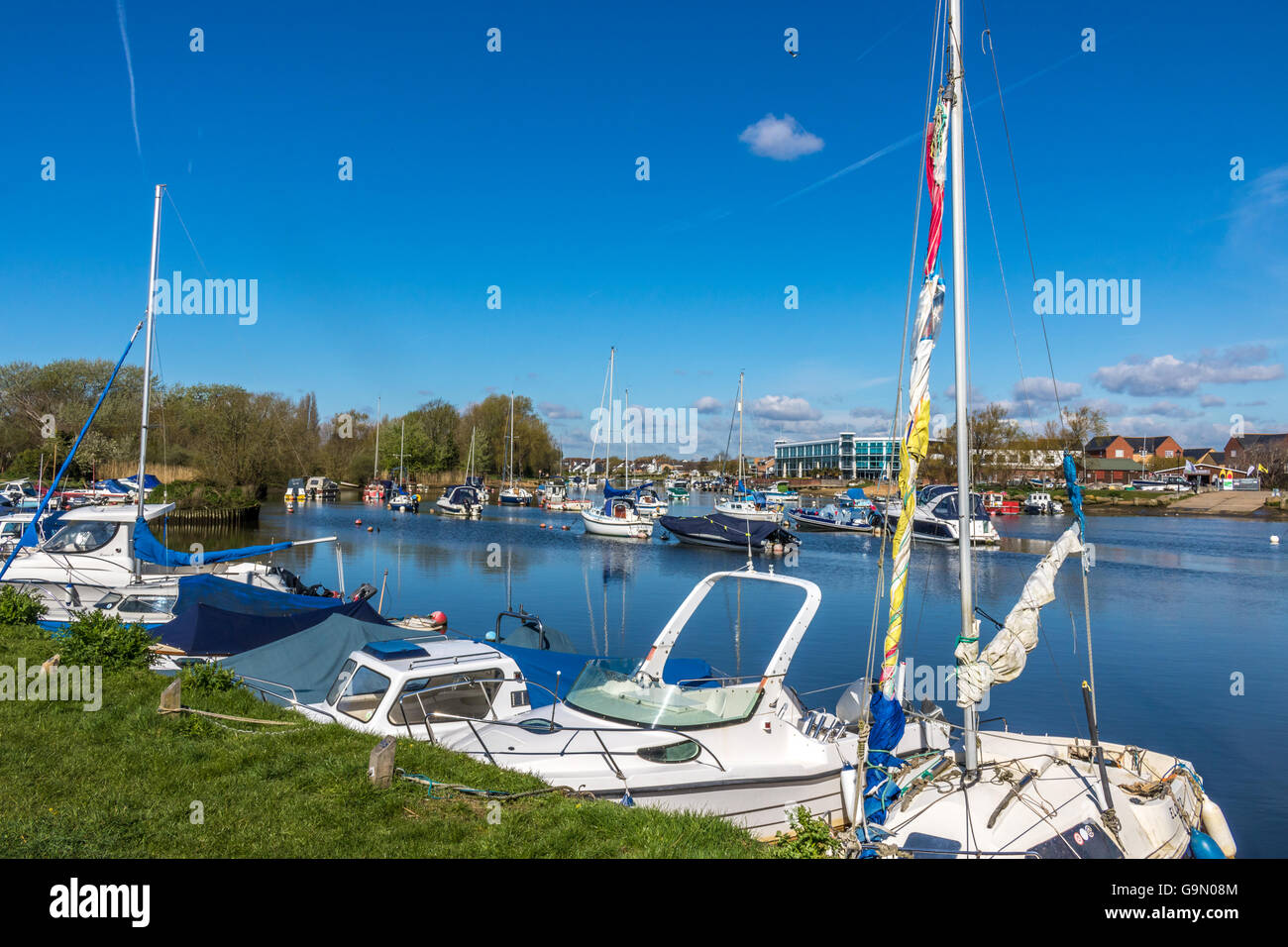England Dorset Christchurch The mouth of the river Stour at Tuckton ...