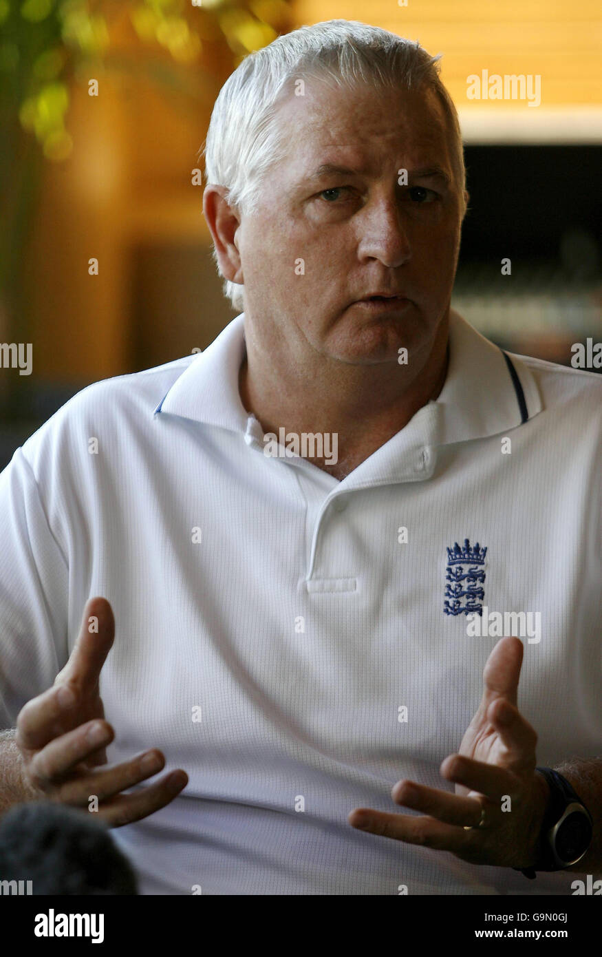 England coach duncan fletcher at the team hotel hi-res stock ...