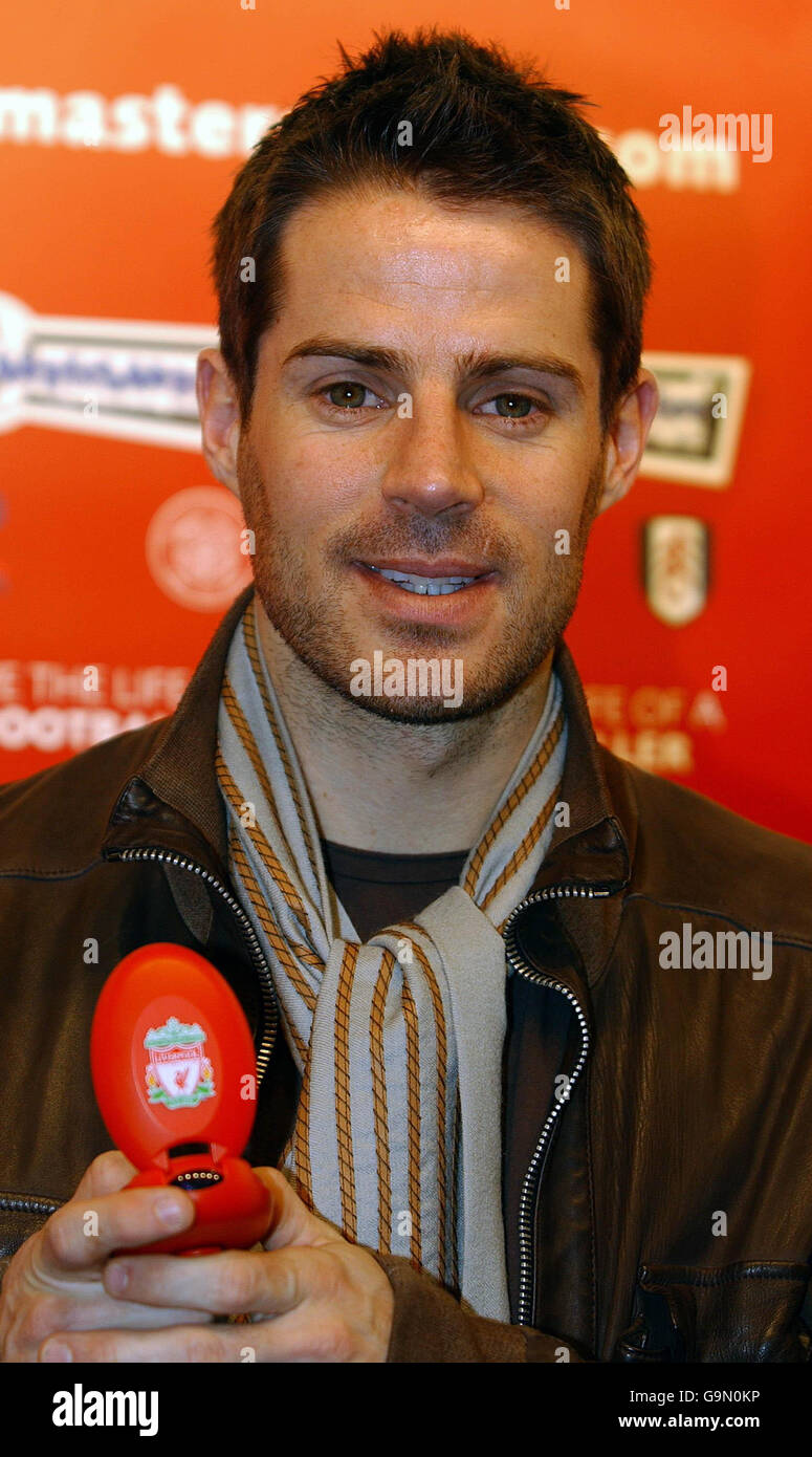 Jamie redknapp unveils new matchmaster game hi-res stock photography ...