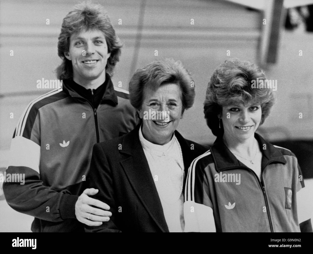 Ice skating coach Betty callaway (Centre), who took Britain's Torville ...