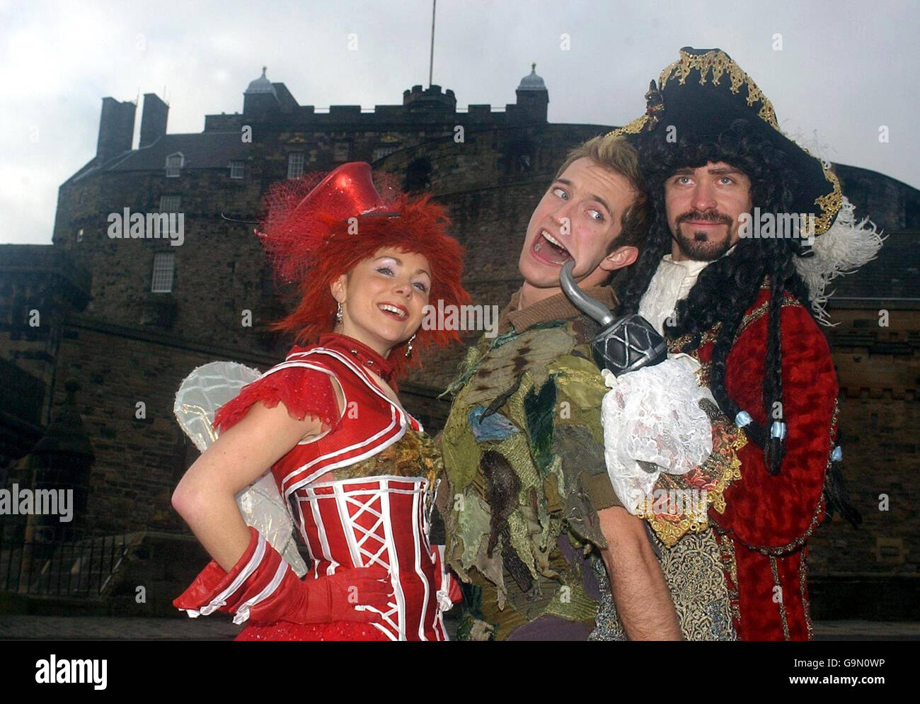 STANDALONE. Cast members from Peter Pan on Ice, (from the left) Natalie ...