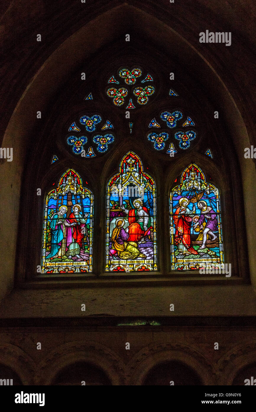 England Dorset Christchurch The priory interior Adrian Baker Stock ...