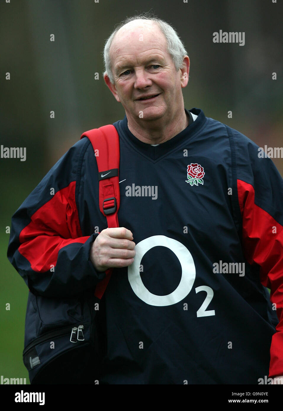 Englands coach brian during training session at bath university hi-res ...