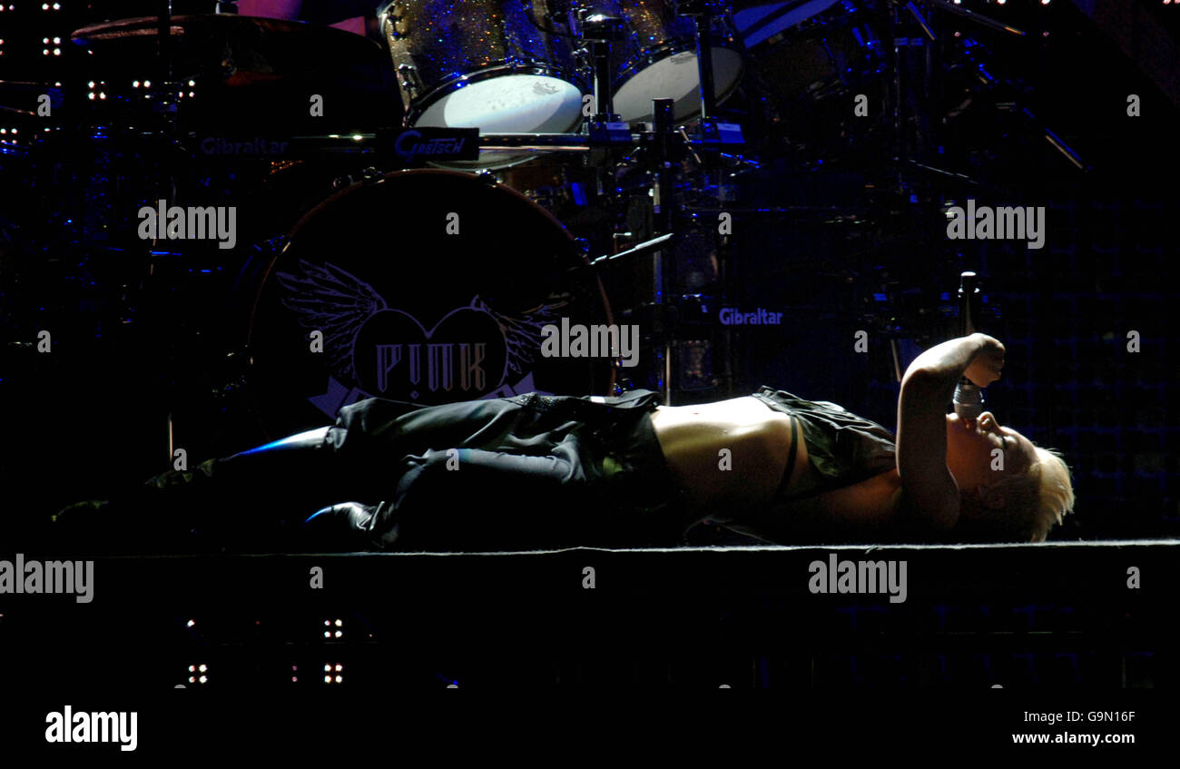 Pink Live In Concert At Wembley Arena - London Stock Photo - Alamy