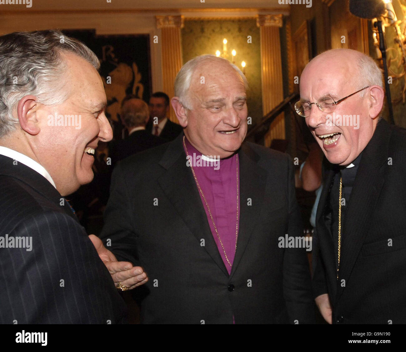 Left to right: Secretary of State for Northern Ireland Peter Hain, Lord ...