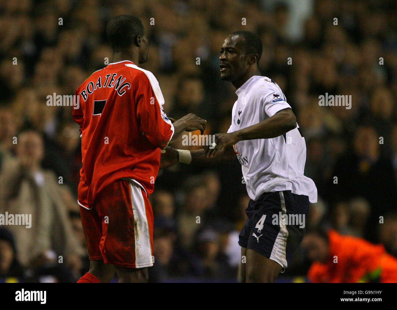 Middlesbrough's George Boateng and Tottenham Hotspur's Didier Zokora ...
