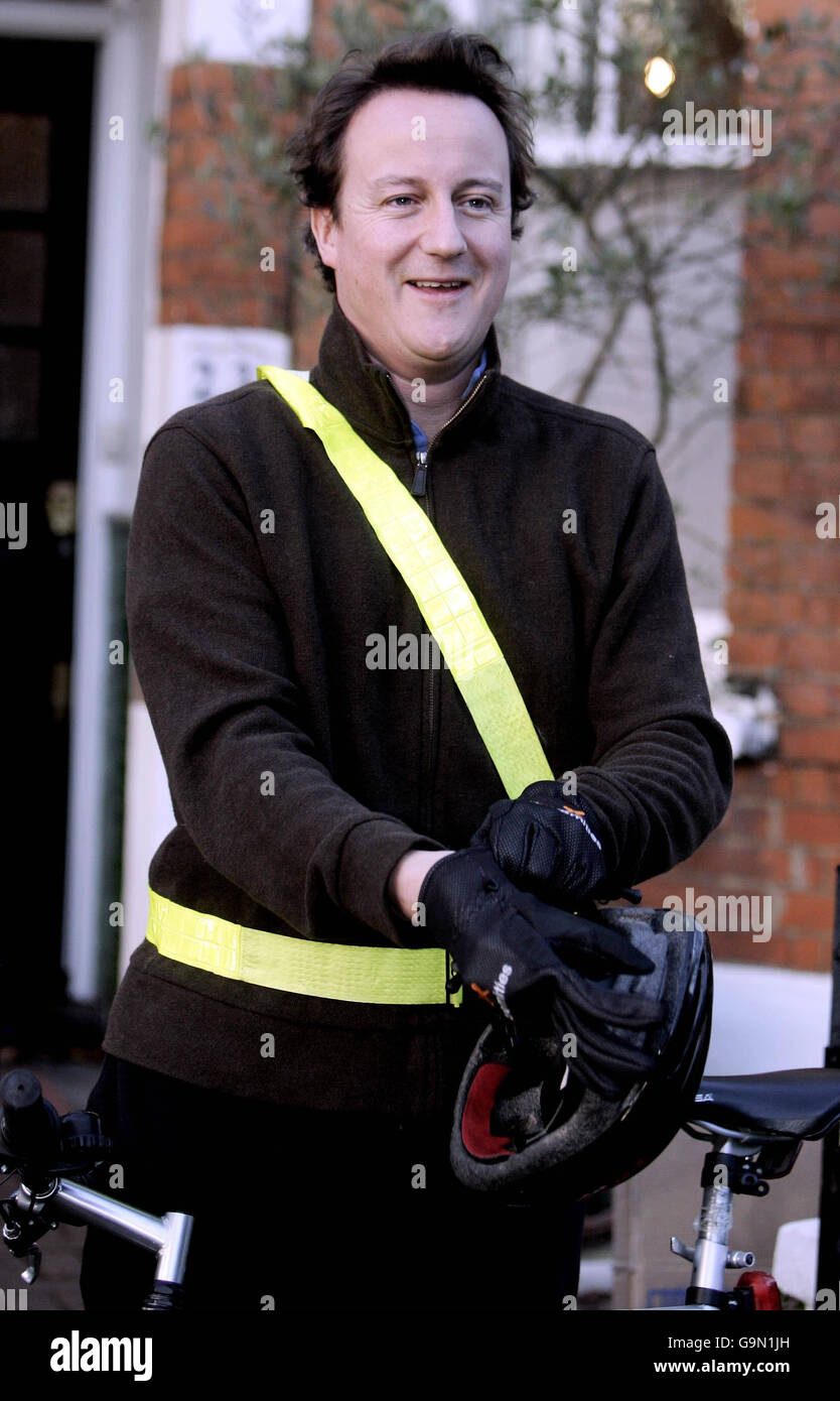 David Cameron cycles to work on his 1st anniversary as Leader of the ...