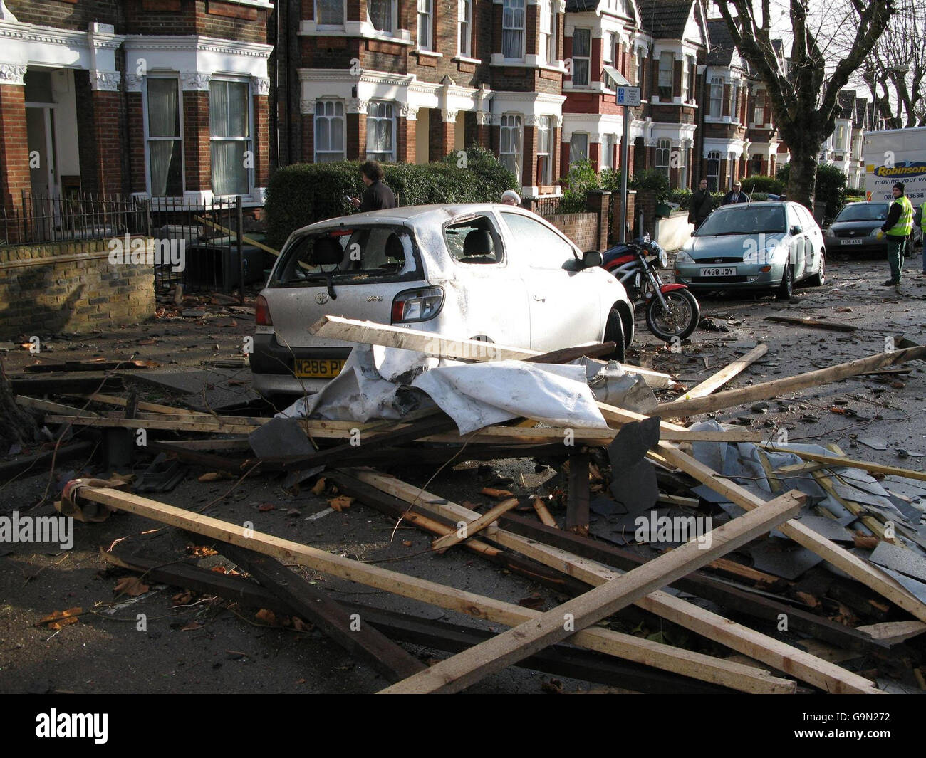 Collect picture by Kensal Green resident Trevor Leighton of the damage ...