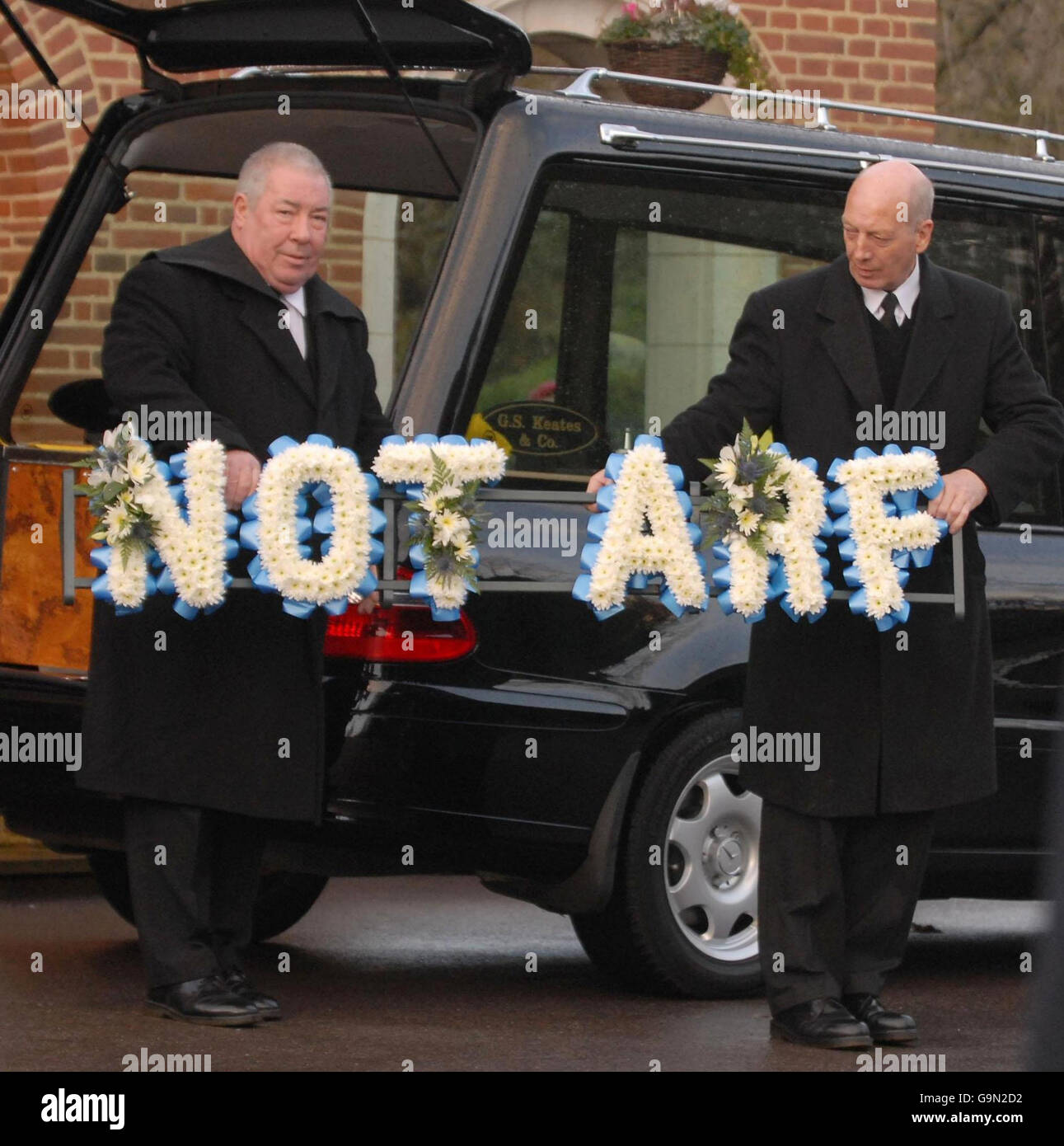 Alan 'Fluff' Freeman funeral Stock Photo - Alamy