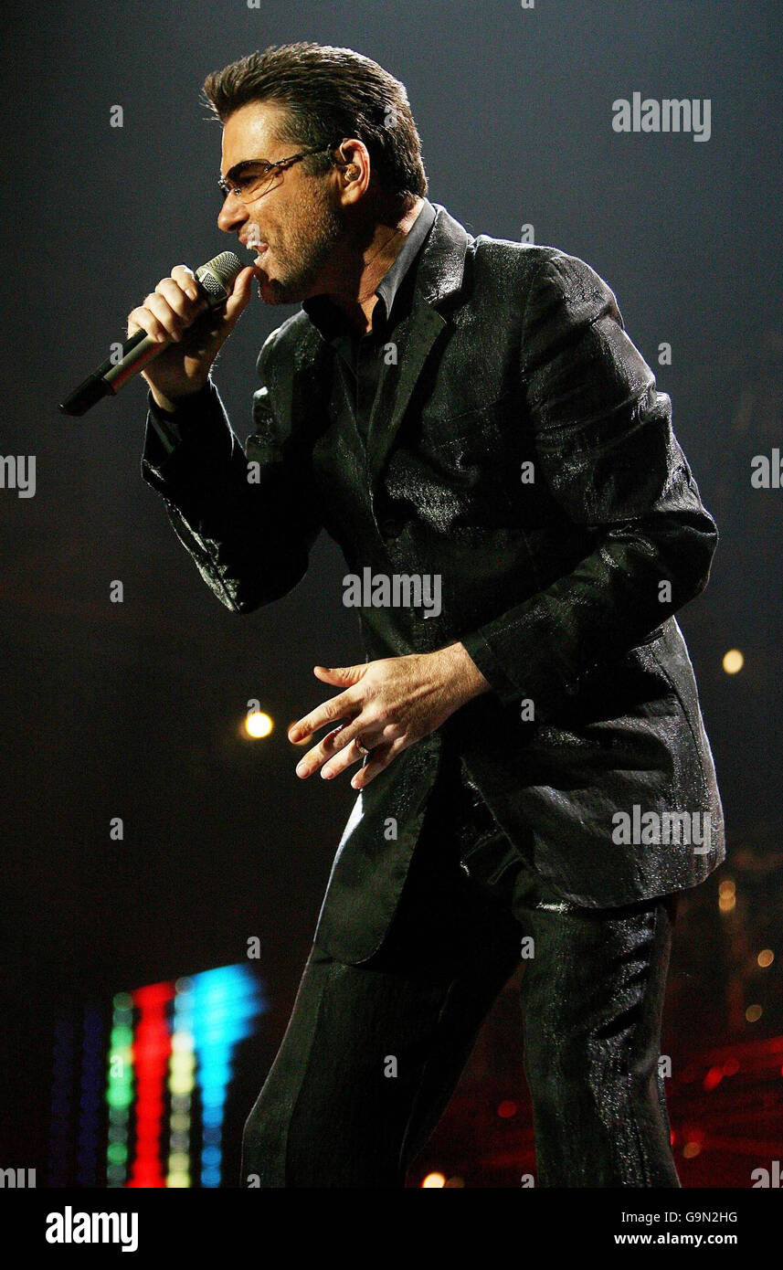 George michael performs first three nights point depot in dublin hi-res ...