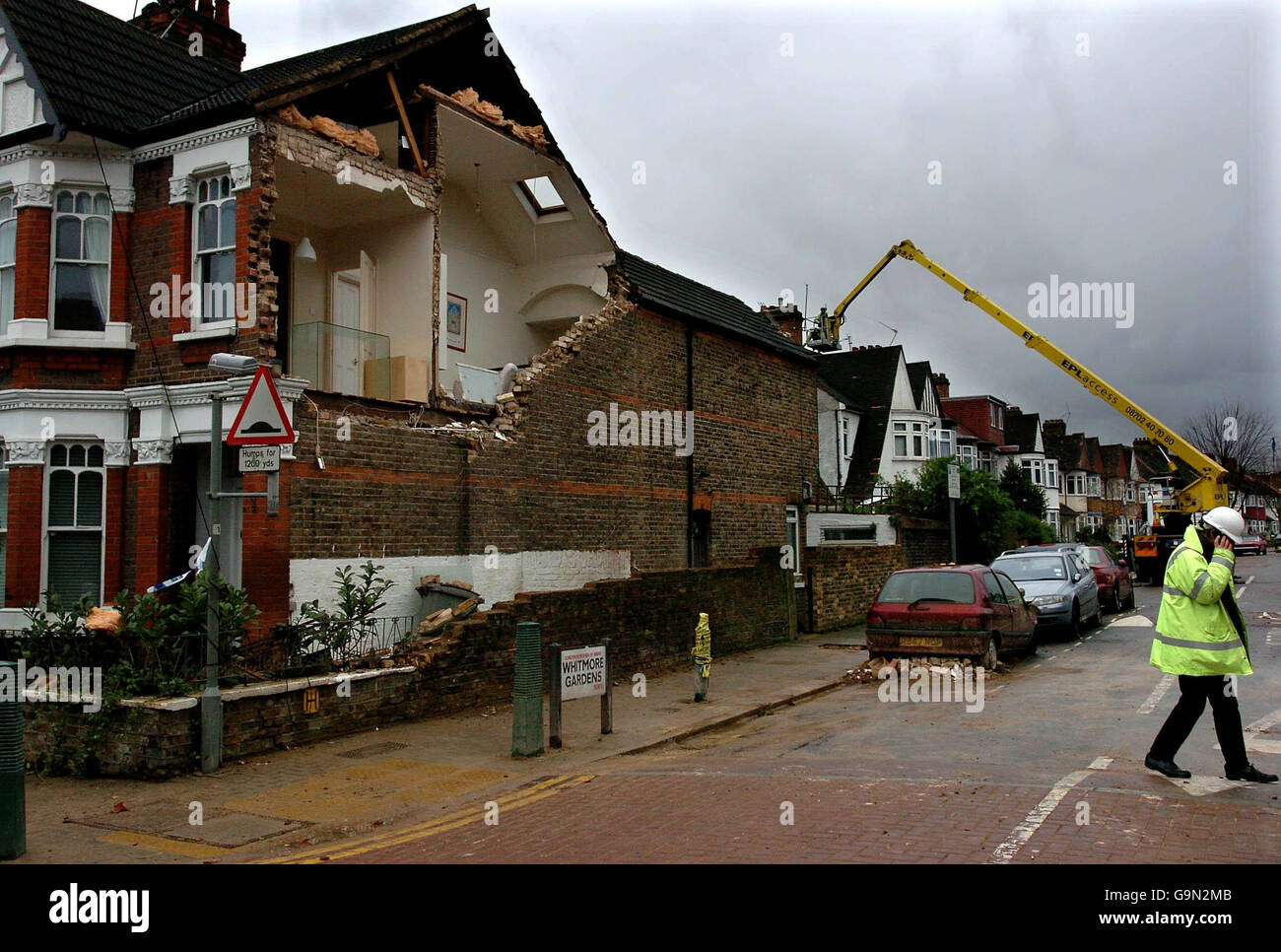 Tornado hits north west London Stock Photo - Alamy