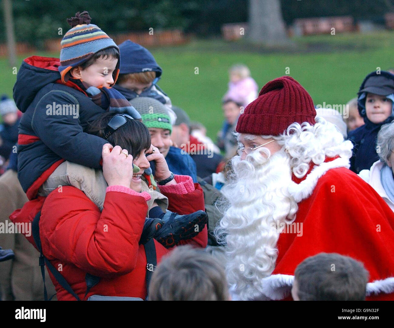 Santa opens the Reindeer Garden in Princes Street Gardens in Edinburgh ...