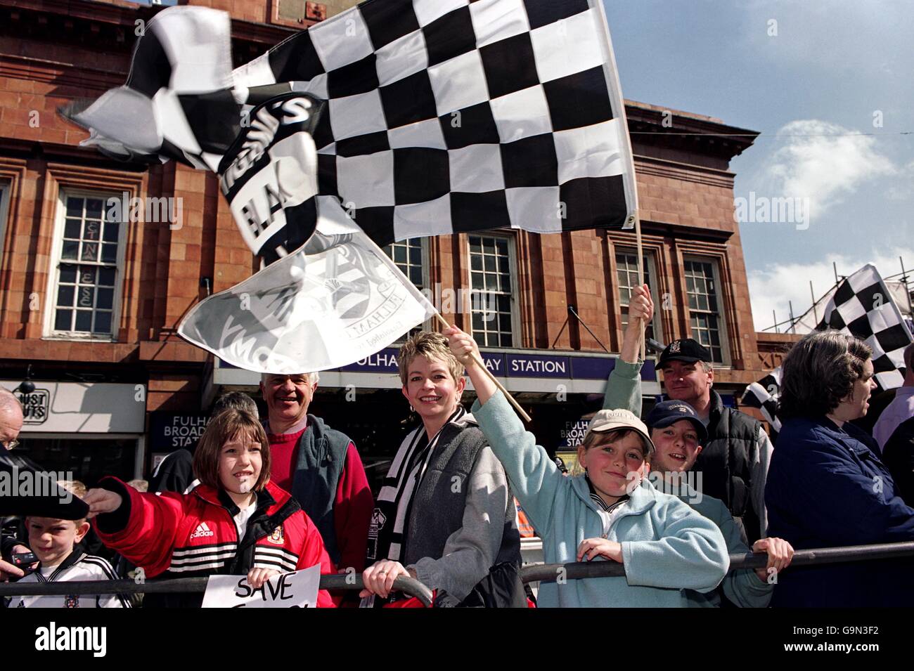 Fulham fans celebrate their side's championship triumph Stock Photo - Alamy