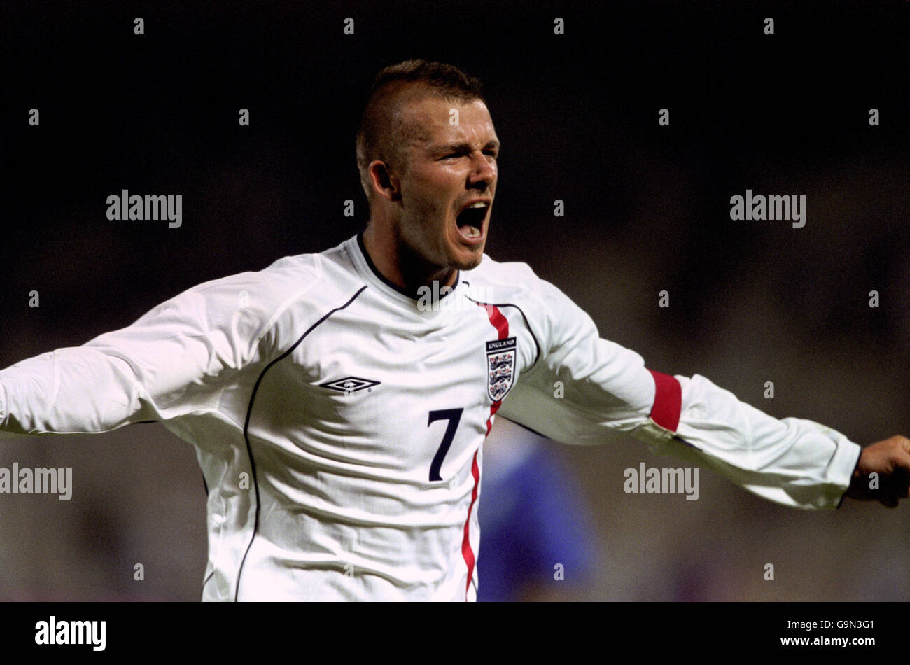 David beckham england v greece 2002 hi-res stock photography and images ...