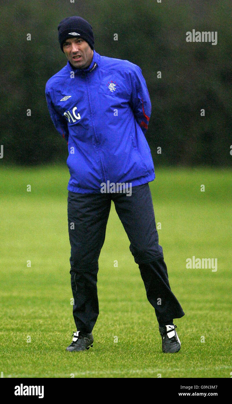 Soccer - Rangers training session - Murray Park Stock Photo - Alamy