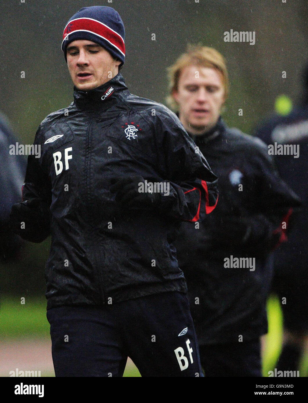 Soccer - Rangers training session - Murray Park Stock Photo - Alamy
