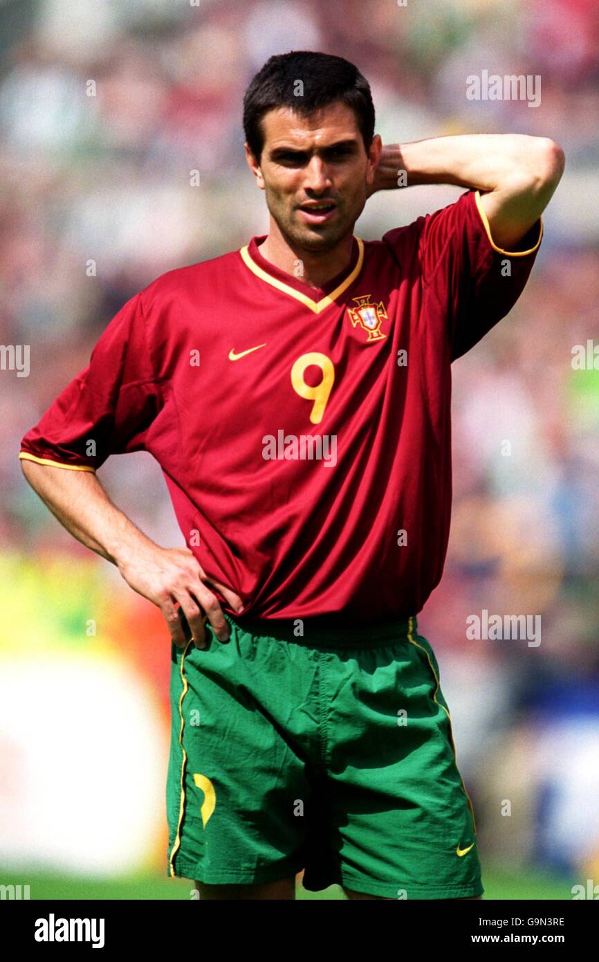 Soccer world cup 2002 qualifier group two ireland v portugal hi-res ...