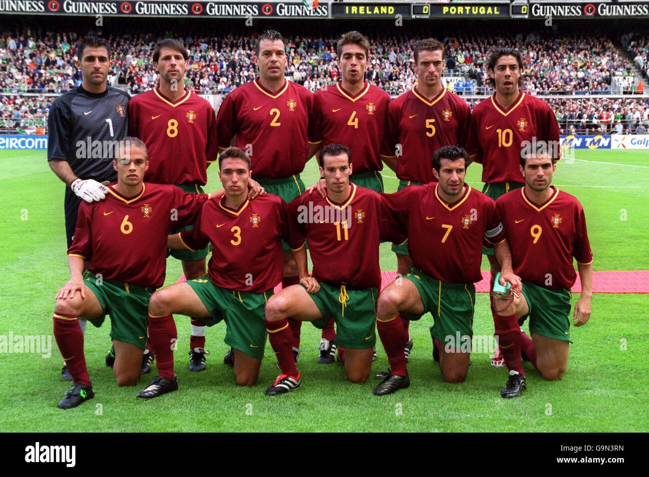 Soccer world cup 2002 qualifier group two ireland v portugal hi-res ...