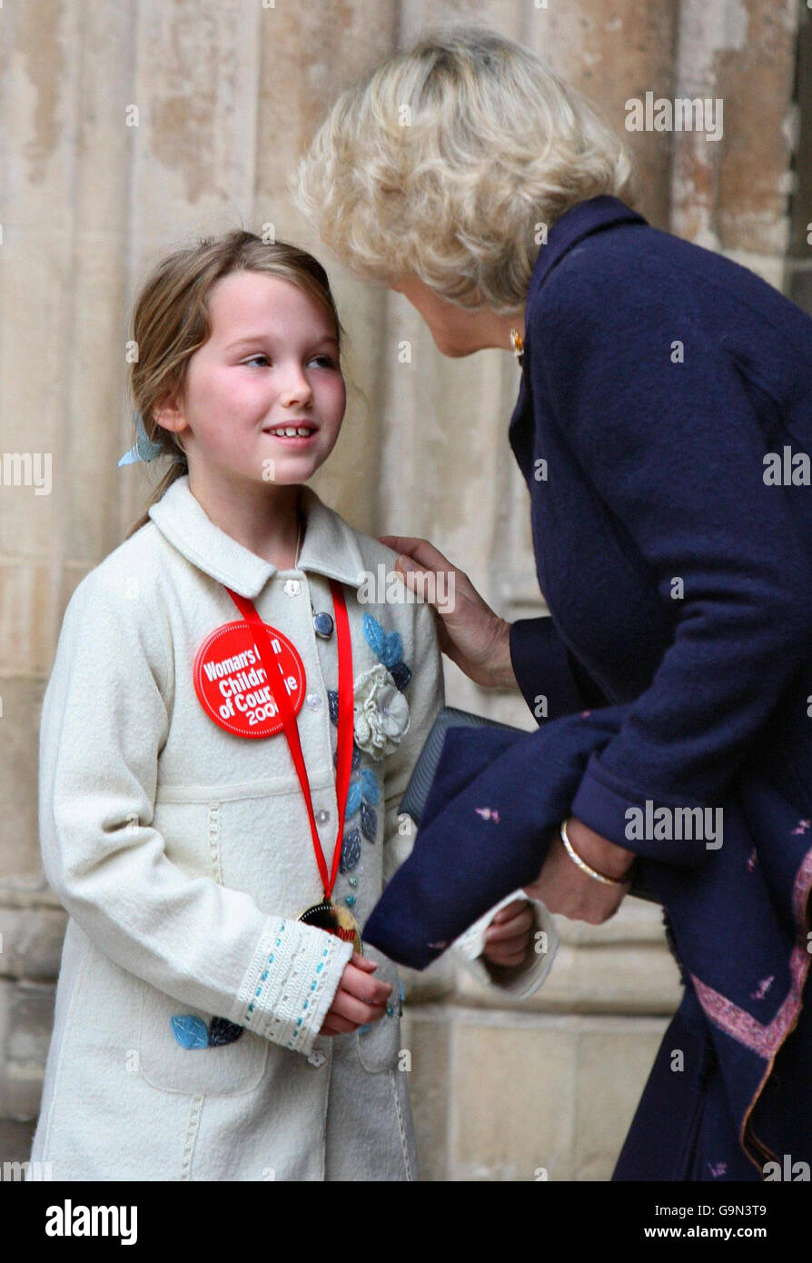 The Duchess of Cornwall leaves the Woman's Own Children of Courage ...