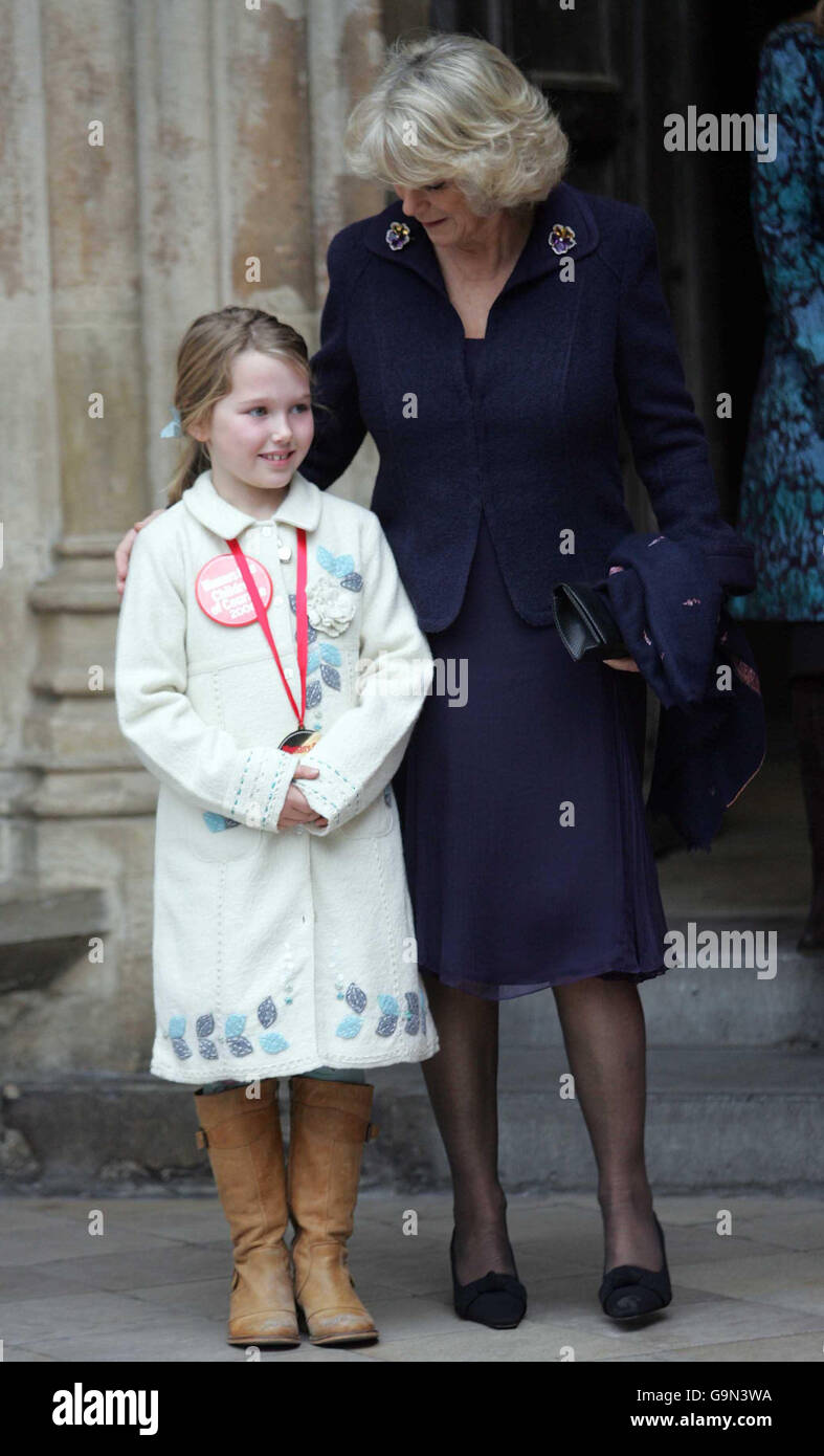 The Duchess of Cornwall leaves the Woman's Own Children of Courage ...