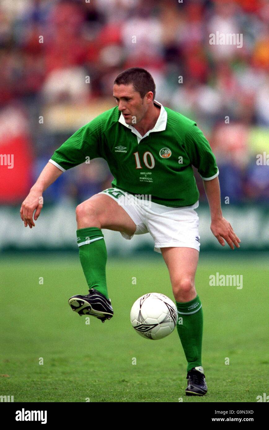Soccer world cup 2002 qualifier group two ireland v portugal hi-res ...