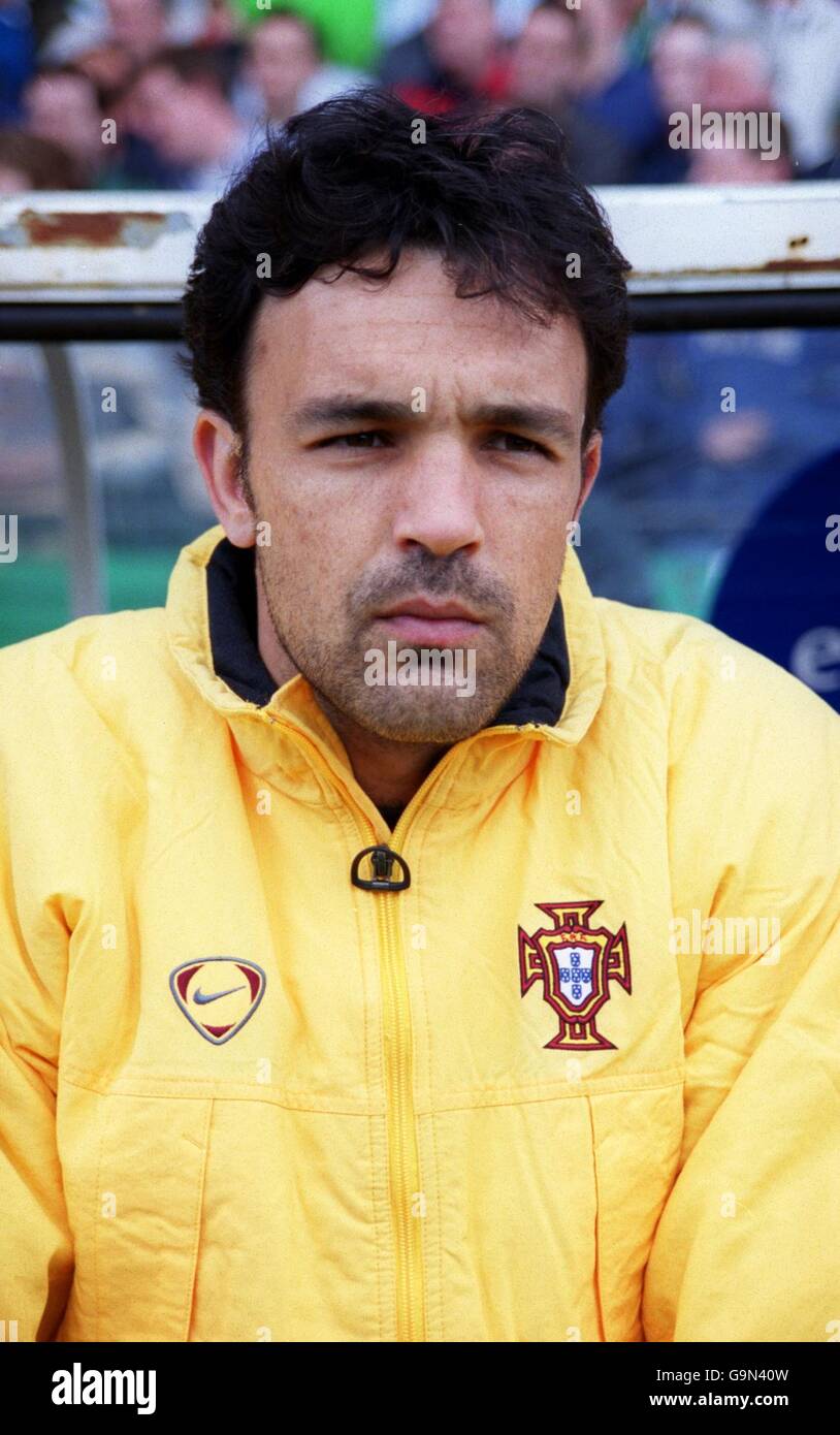 Soccer world cup 2002 qualifier group two ireland v portugal hi-res ...