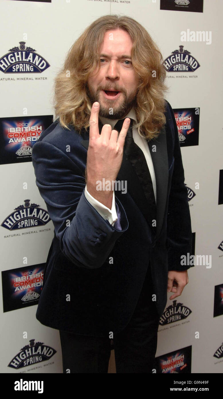 Justin Lee Collins arrives for the British Comedy Awards 2006 at the ...