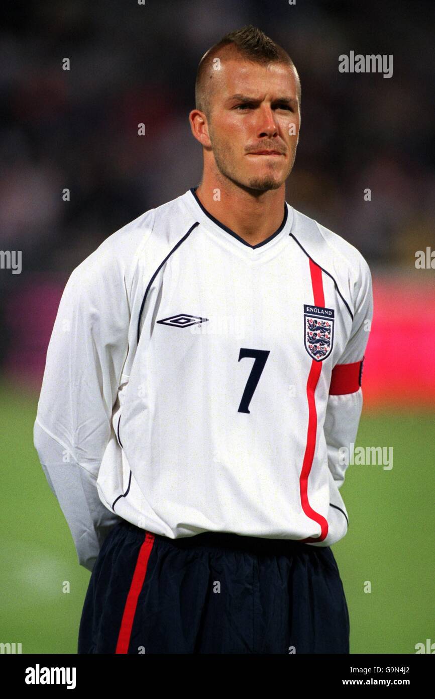 David beckham england v greece 2002 hi-res stock photography and images ...