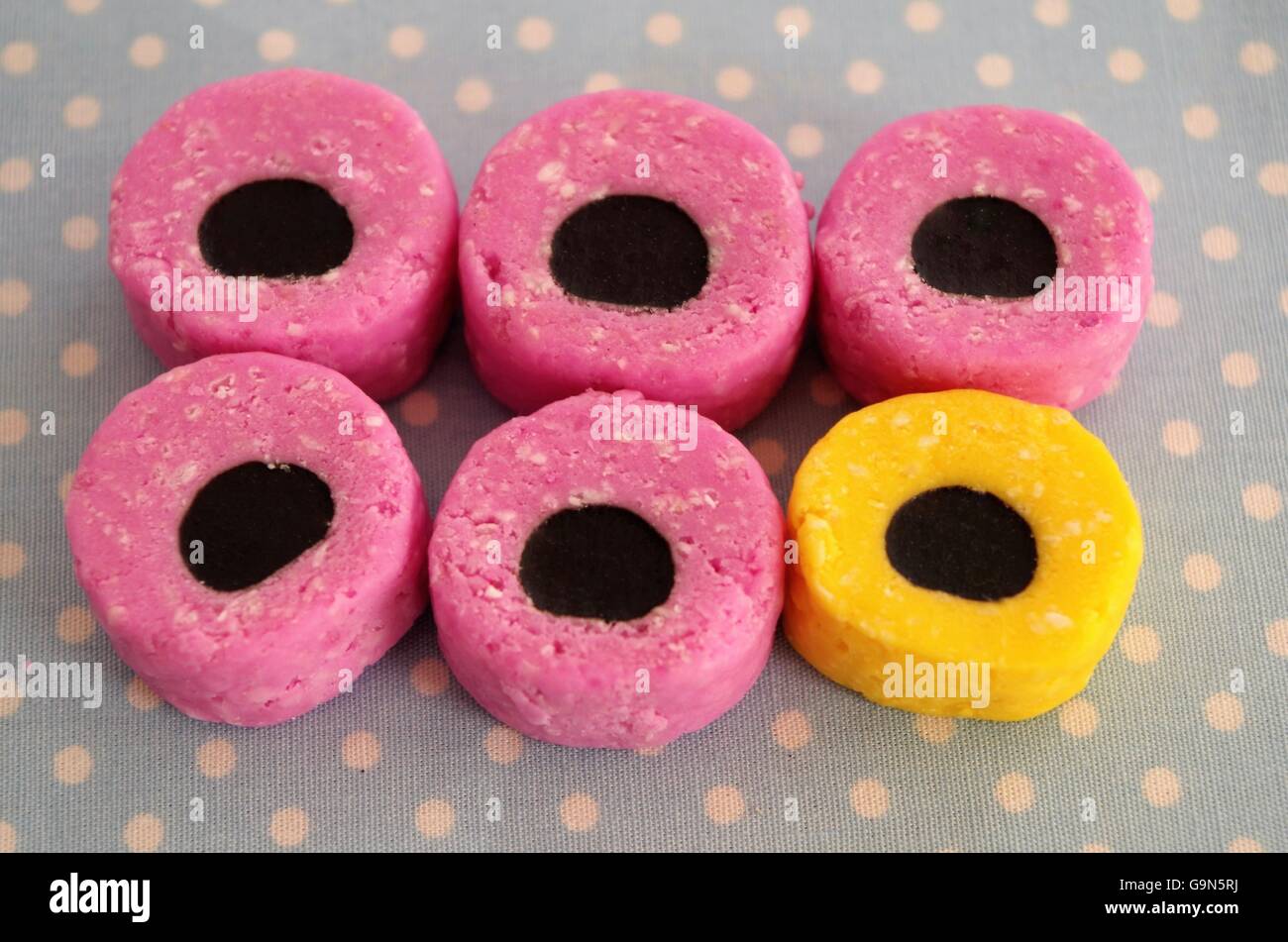 Colorful liquorice all sorts sweets Stock Photo - Alamy
