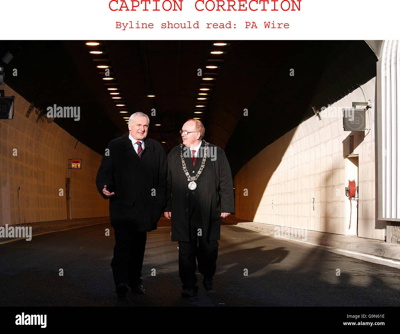 Opening of Dublin City's Port Tunnel Stock Photo - Alamy