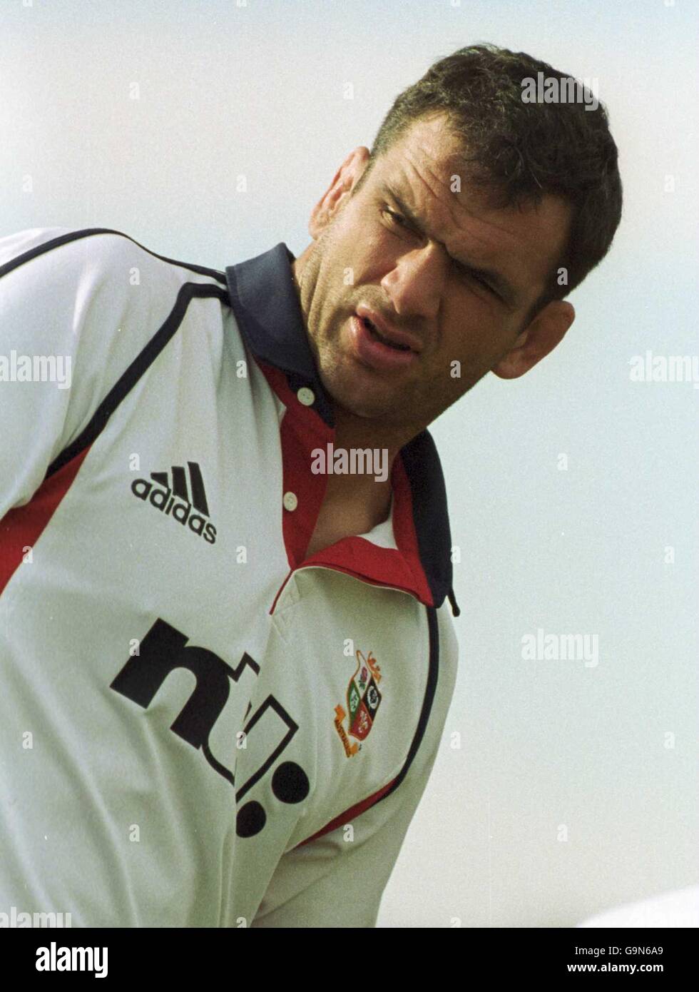 British Lions captain Martin Johnson during training at the Brisbane ...