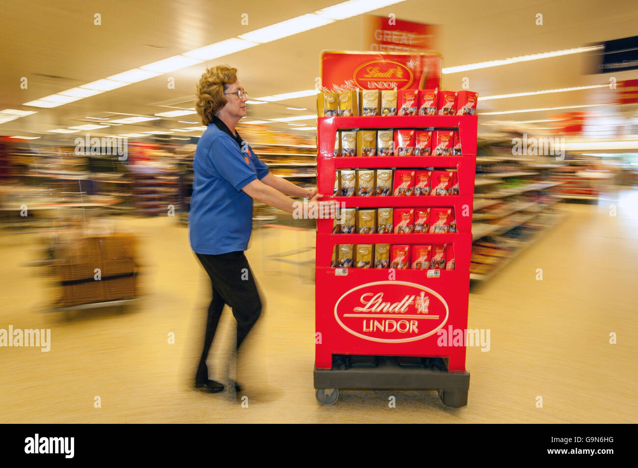 Scenes inside a Sainsbury's Superstore in southern England Stock Photo ...