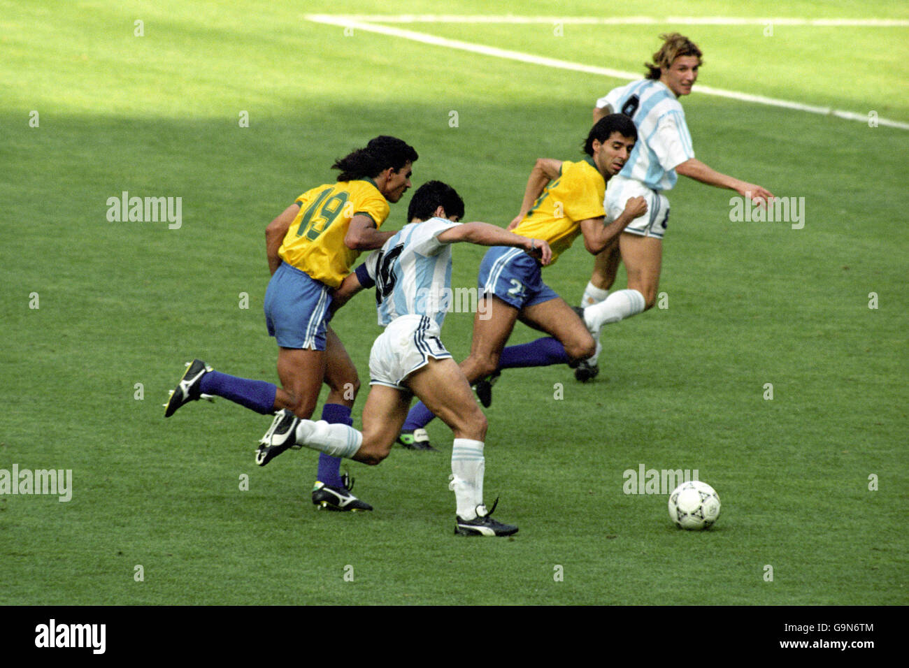 Soccer - World Cup Italia 1990 - Second Round - Argentina v Brazil ...