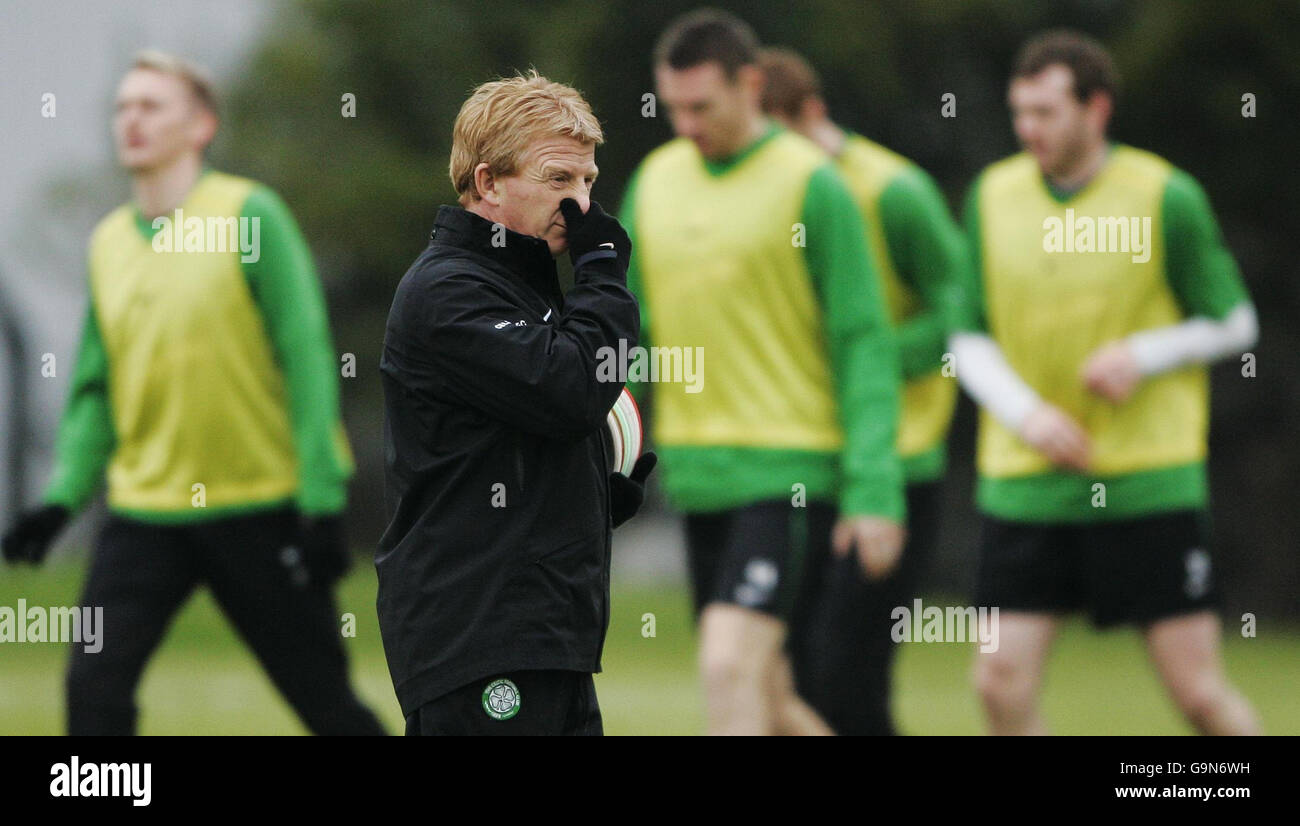 Soccer - Celtic training session - Barrowfield Stock Photo - Alamy