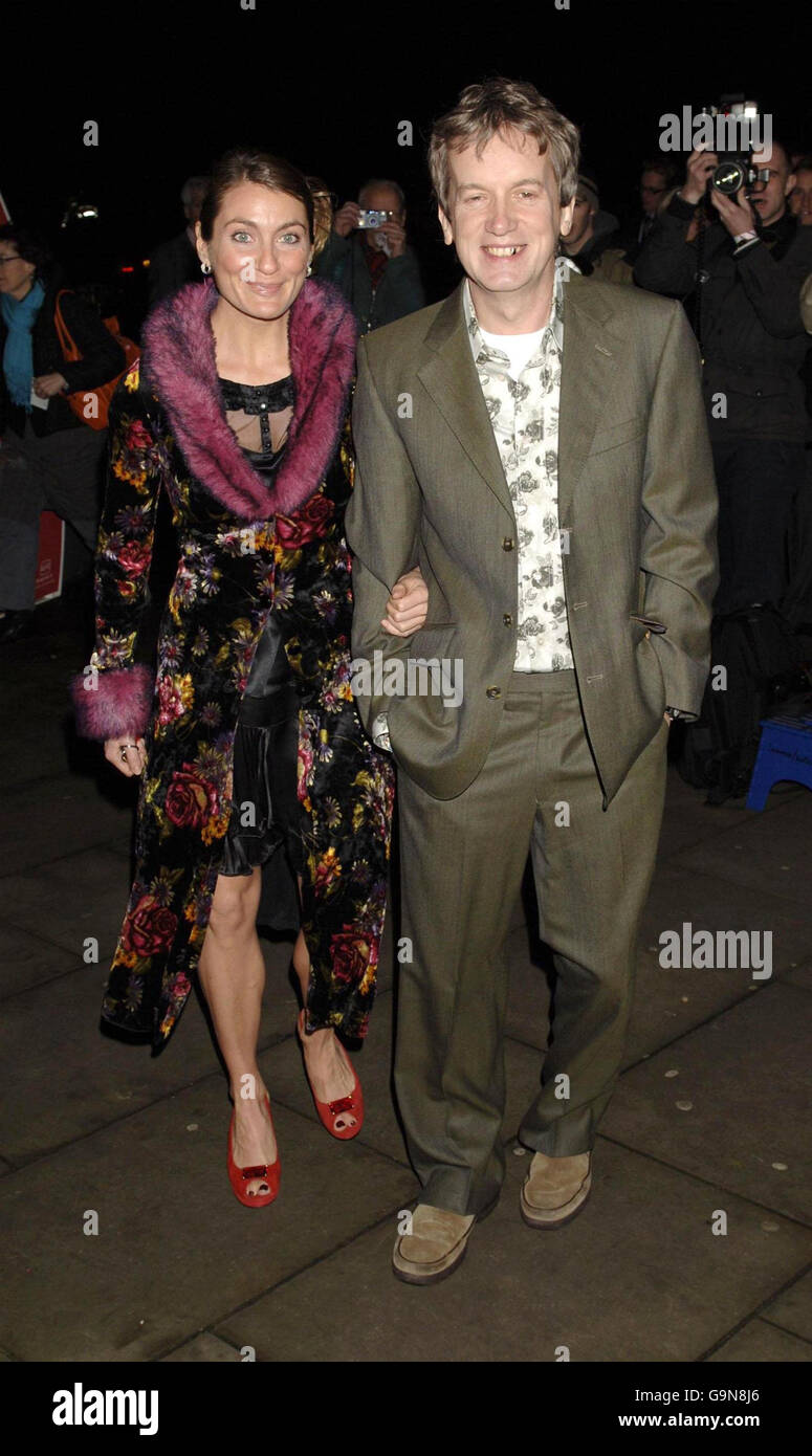 Frank Skinner and an unnamed guest arrive for the Celebrity Premiere of ...