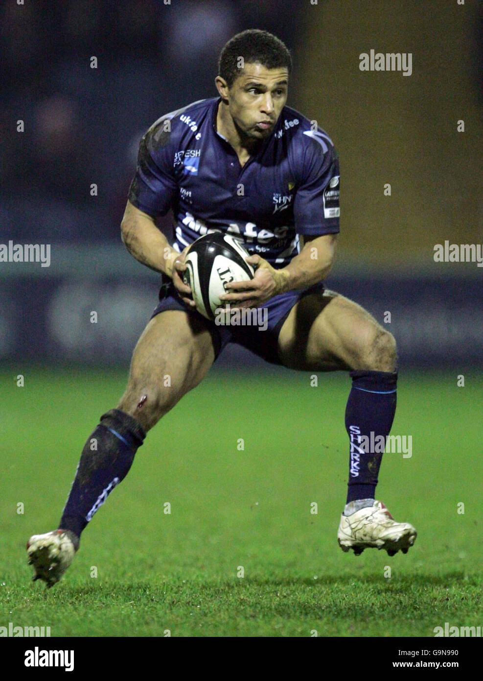 During guinness premiership game edgeley park hi-res stock photography ...