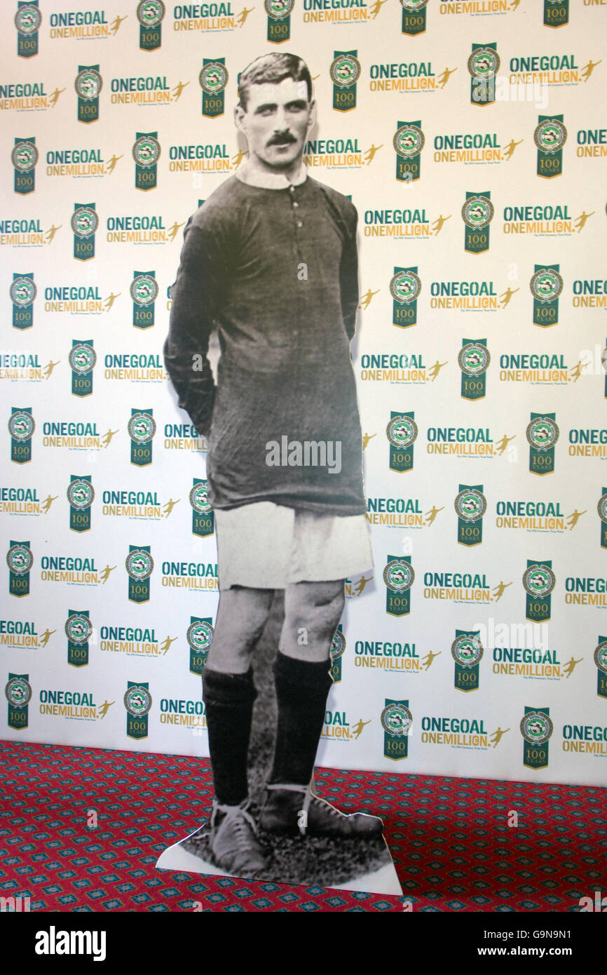Soccer - PFA Centenary Launch - Manchester Town Hall. A cut out of ...