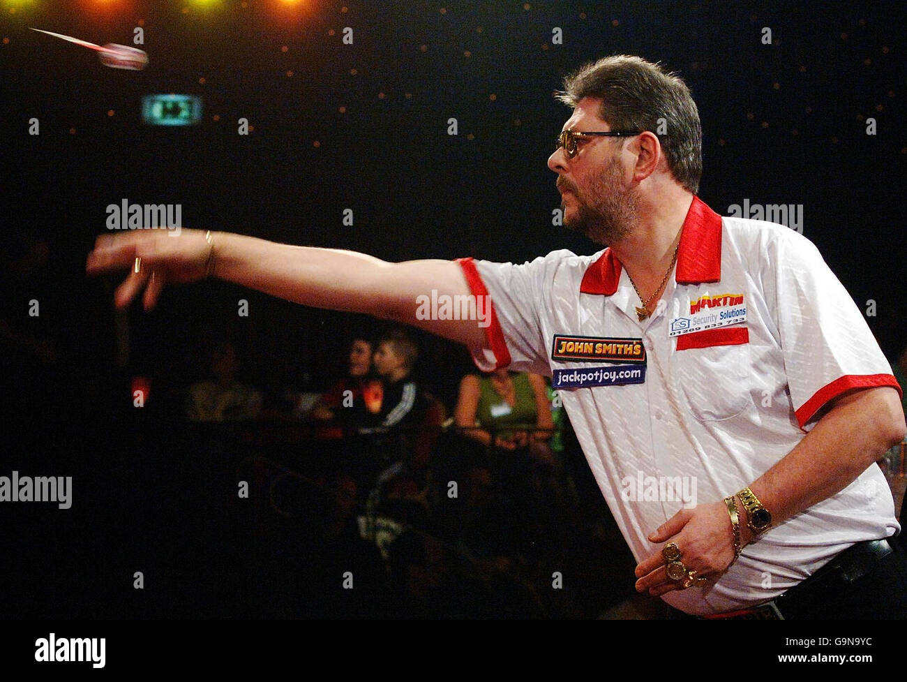 England's Martin Adams in action during the Lakeside World Professional ...