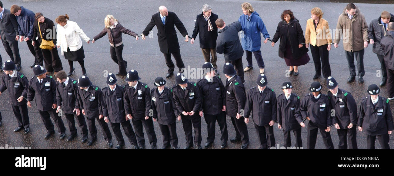 London Police recruits break world record Stock Photo - Alamy