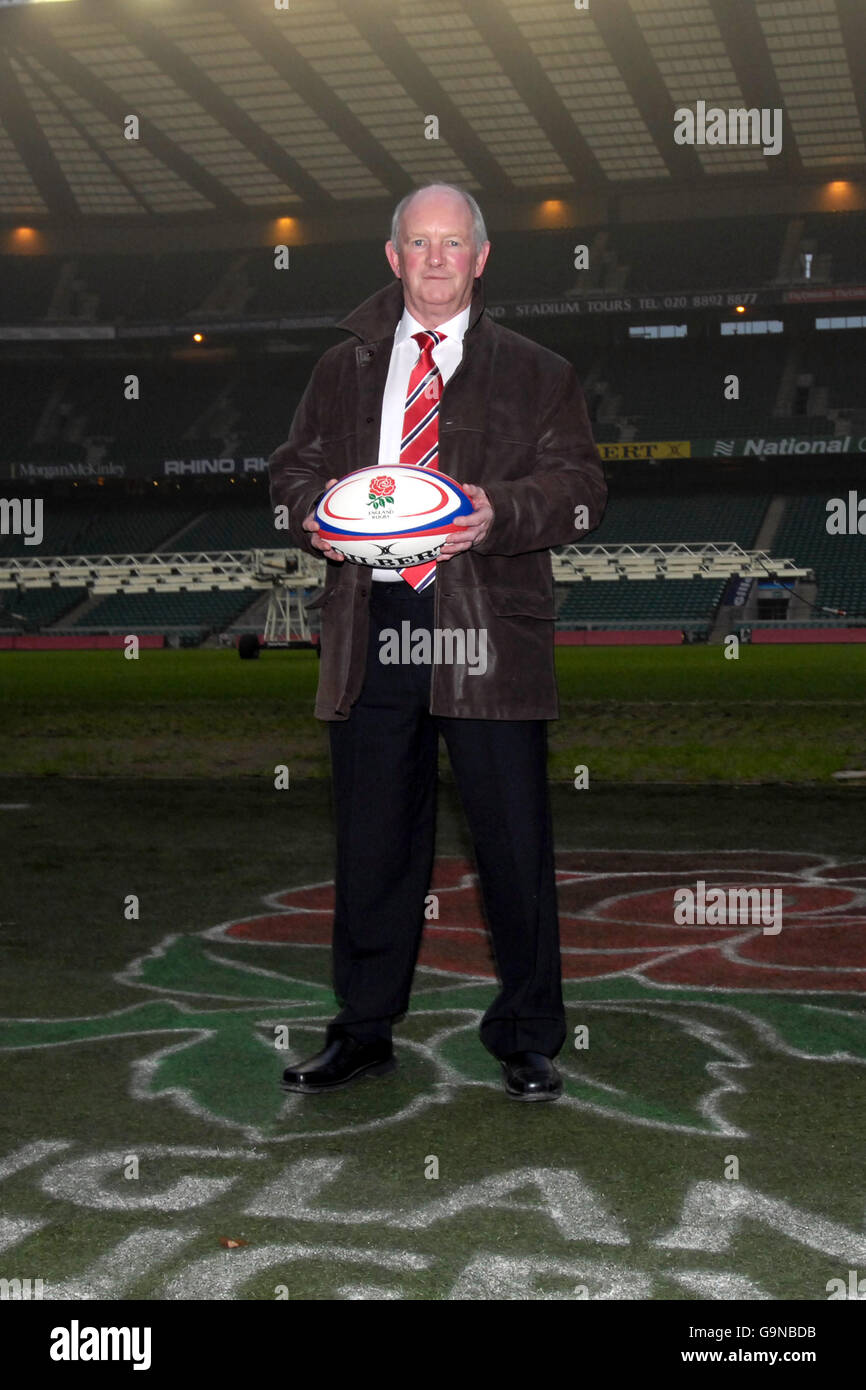 New England rugby union coach Brian Ashton during a press conference ...