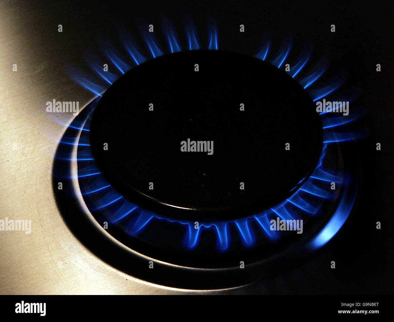 A Gas Hob. A generic picture of a gas hob Stock Photo - Alamy
