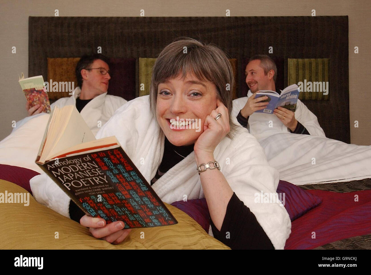 Scottish poets compose renga Stock Photo - Alamy