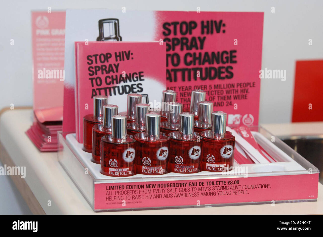 Picture showing the new fragrance promoted by jamelia hi-res stock ...