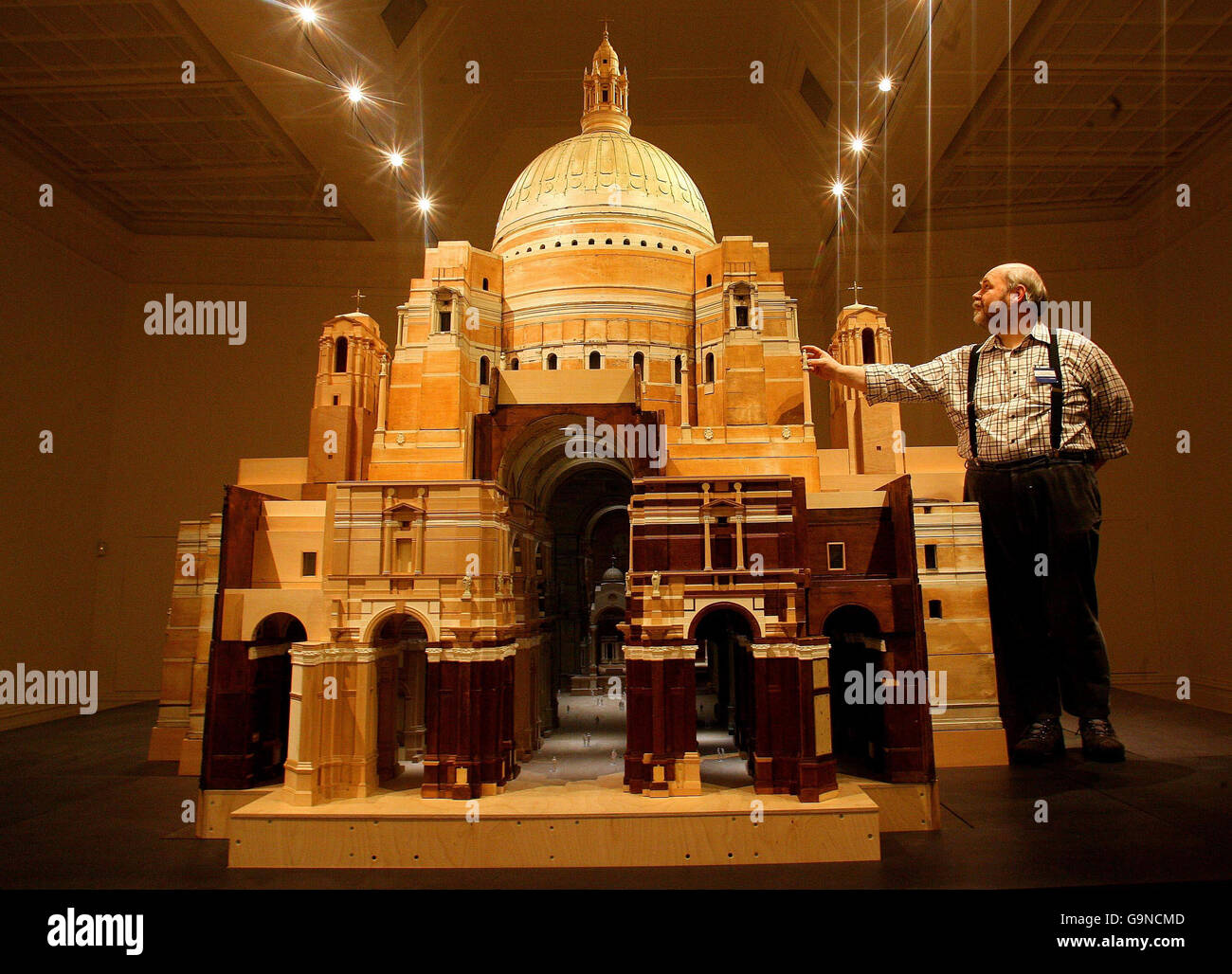 Liverpool cathedral model Stock Photo - Alamy